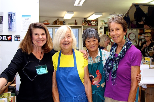 ArtistLaura Mehmert in her studio with Sydney Denius, Shimi McKenzie ...